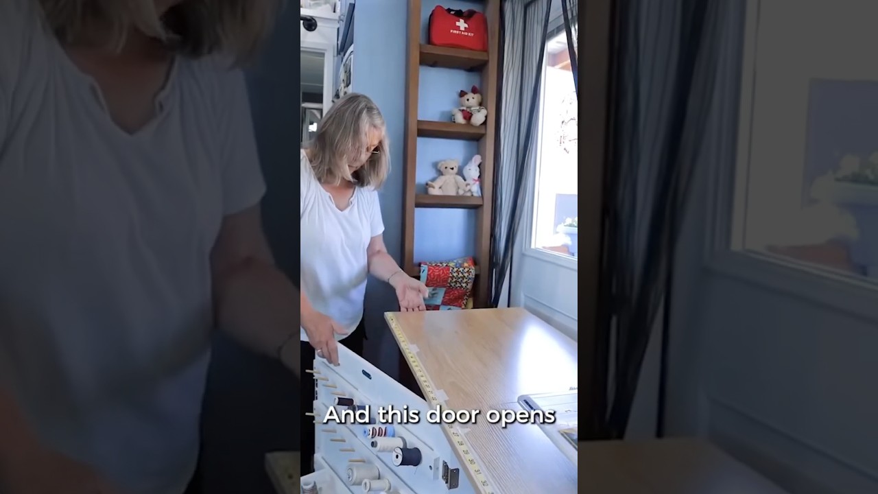 Inside a tiny home: Amazing quilting space!