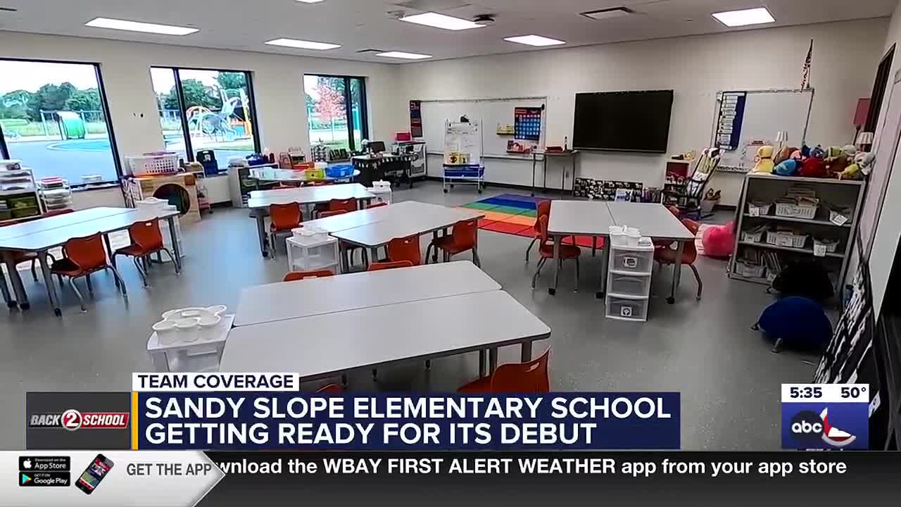 First day of school for students at Appleton’s new Sandy Slope Elementary