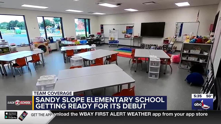 First day of school for students at Appleton’s new Sandy Slope Elementary