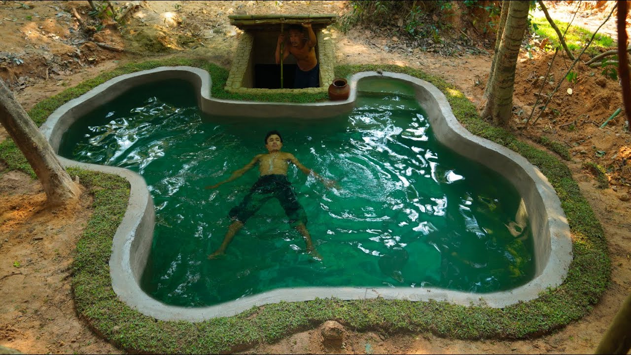 Building a Cave-Style Platinum Underground Pool & Private Room