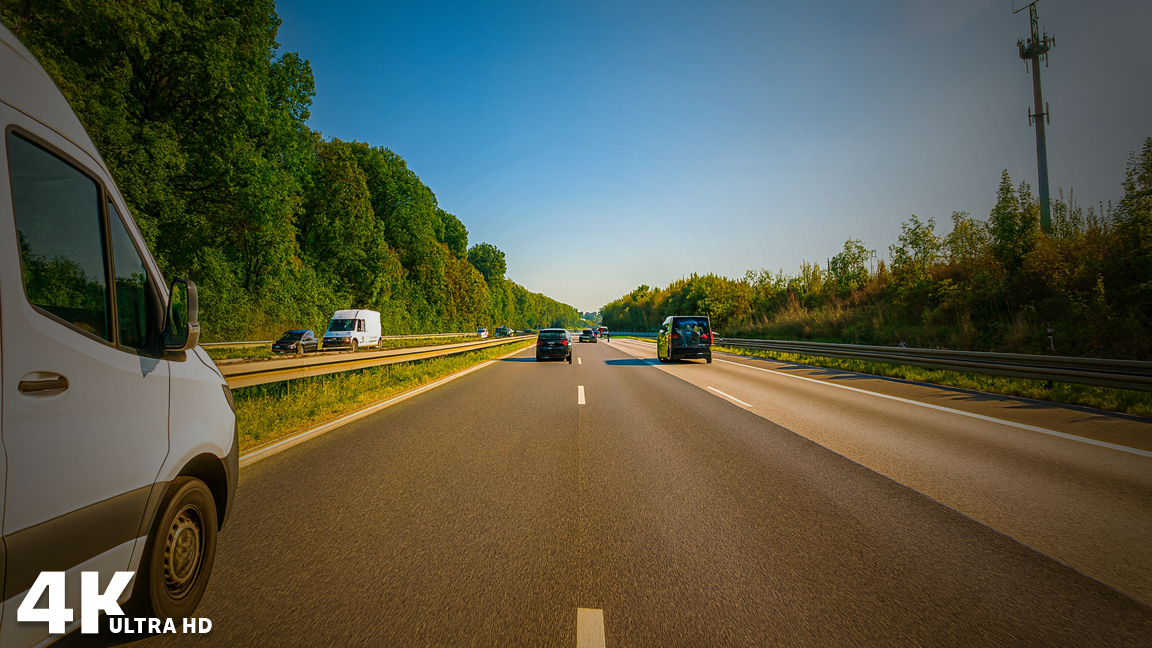 Autobahn A3 Driving Tour – Scenic Germany Road Trip (4K)