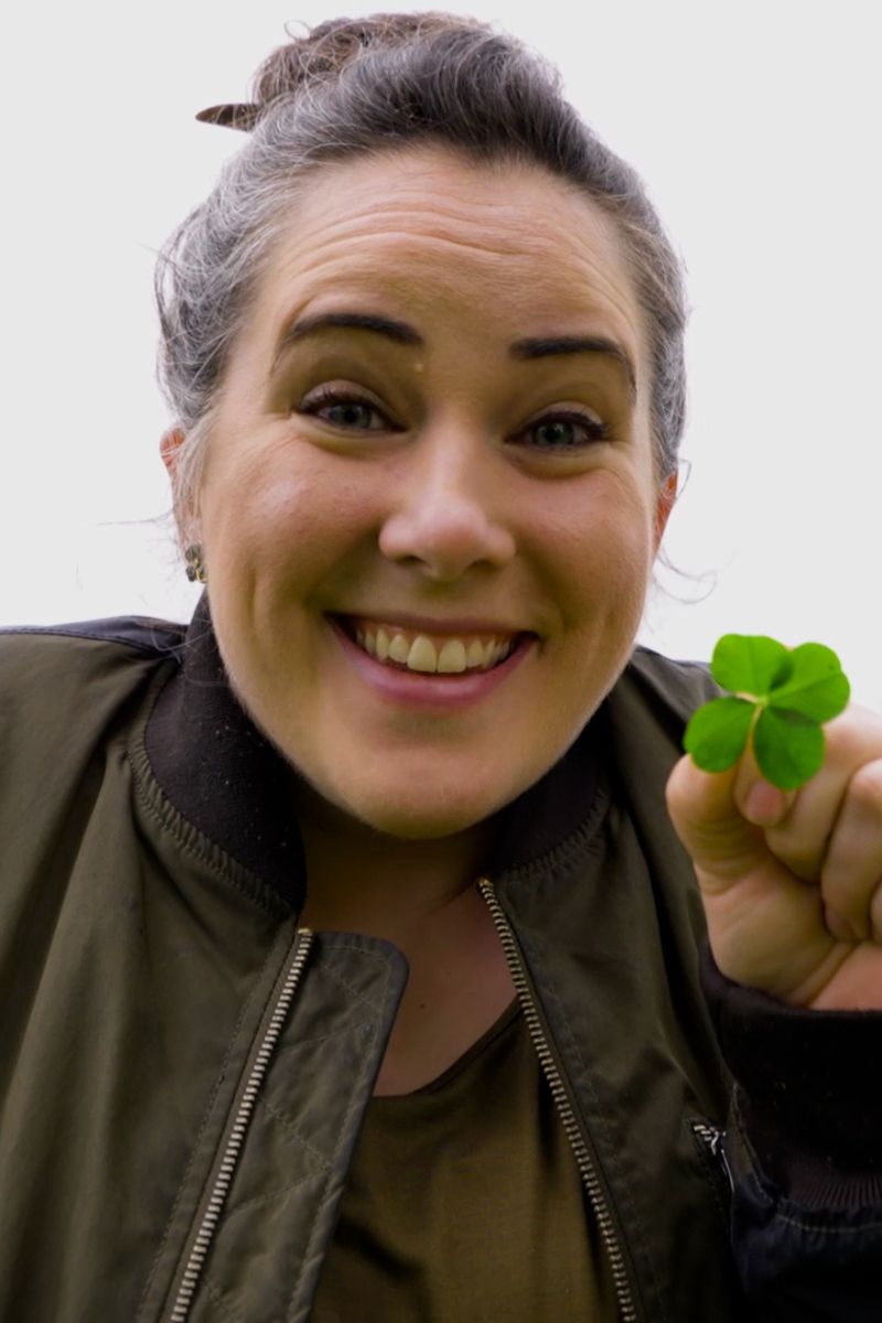 Cacciatrice di trifogli da guinness dei primati Gabriella Gerhardt