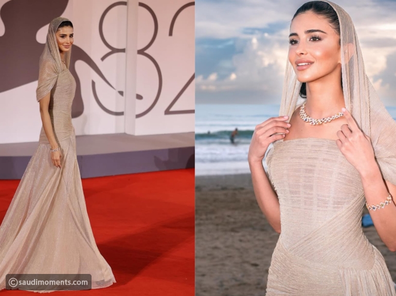Saudi Model Rahaf Al-Harbi Attends Venice Film Festival 2025