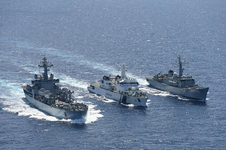 Indian Navy training squadron arrives in Seychelles to strengthen ...