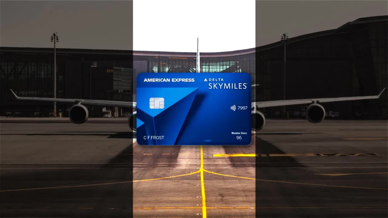amex delta skymiles blue card unboxing & review