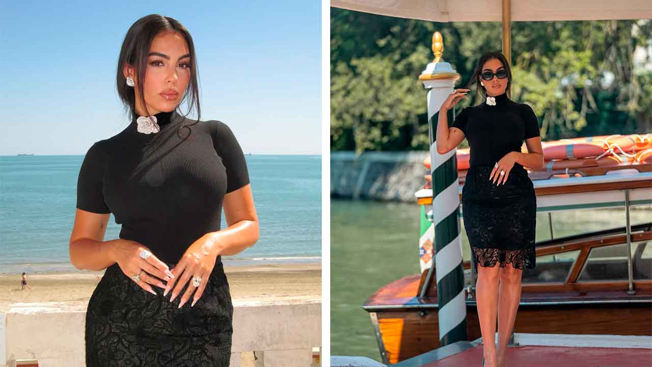 Georgina Rodríguez conquista la scena a Venezia con un anello di ...