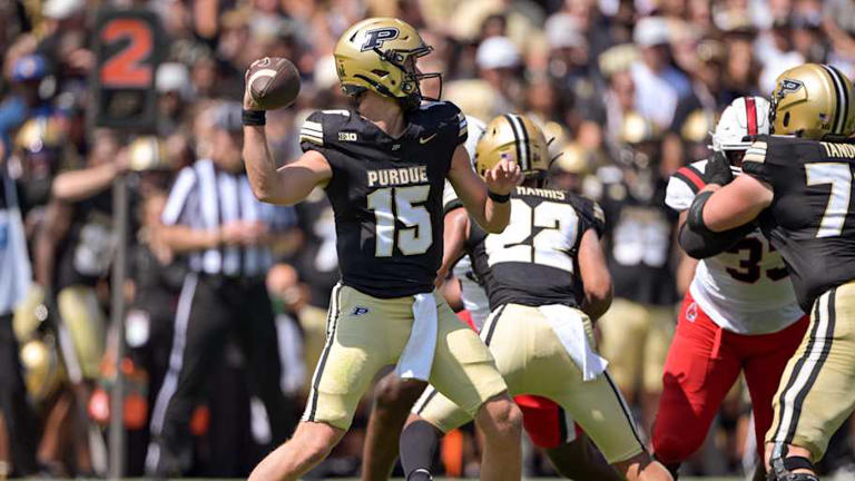Purdue QB Ryan Browne Leads Big Ten in Passing After Week 1