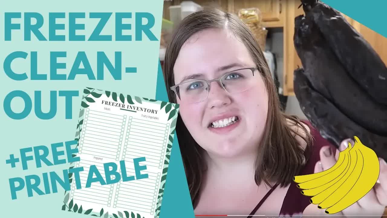 Freezer clean-out with me & new, free inventory system!