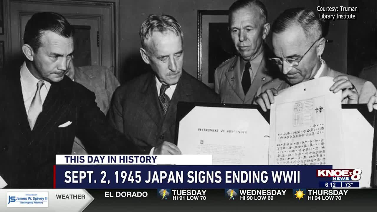 This Day in History: End of World War II becomes official on Sept. 2, 1945