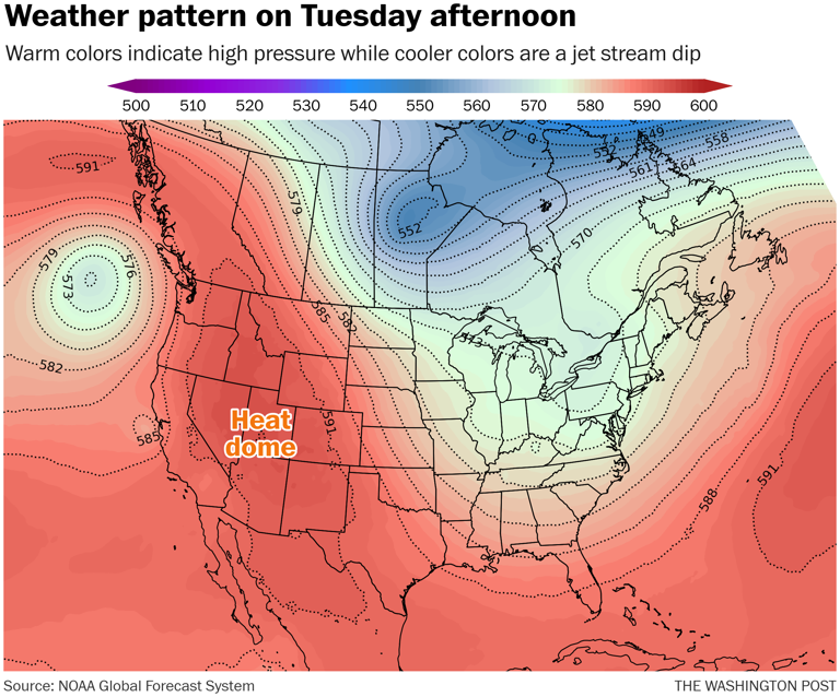 Intense heat wave hits the Pacific Northwest and southwestern Canada
