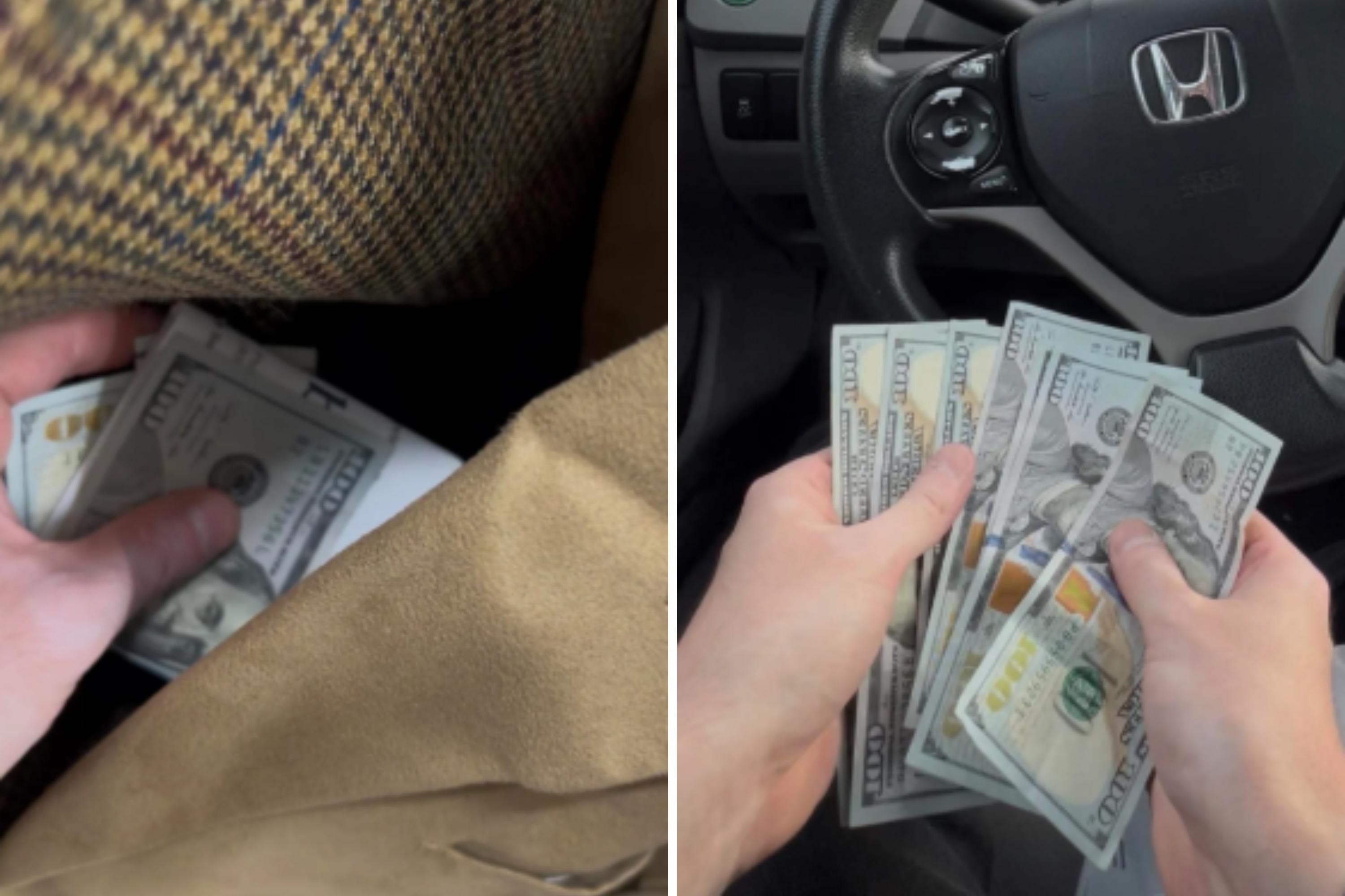 Man checks out suit in Goodwill—left "screaming" at what he finds in pocket