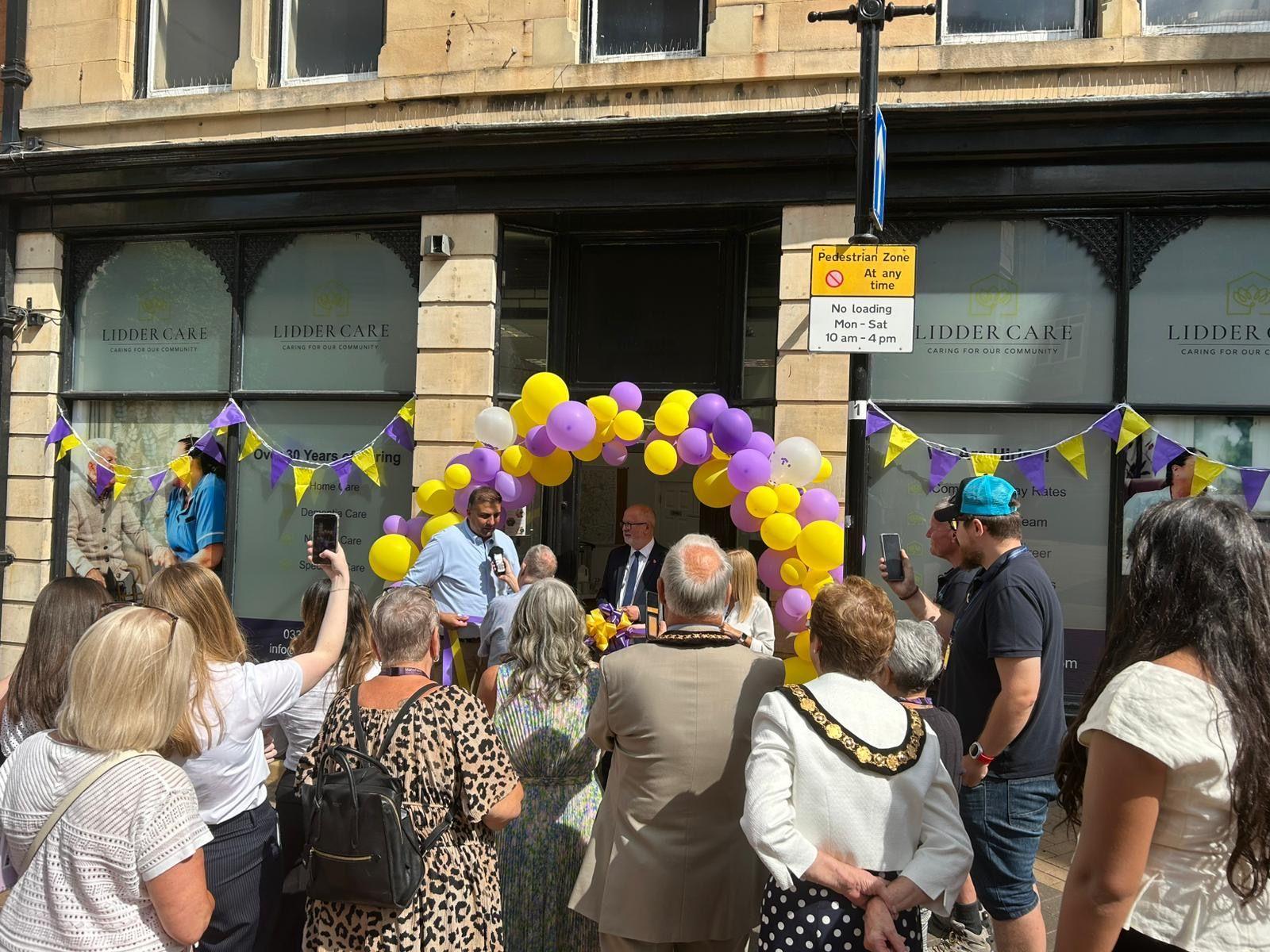 Lidder Home Care marks official launch with ribbon-cutting by Steve Yemm MP
