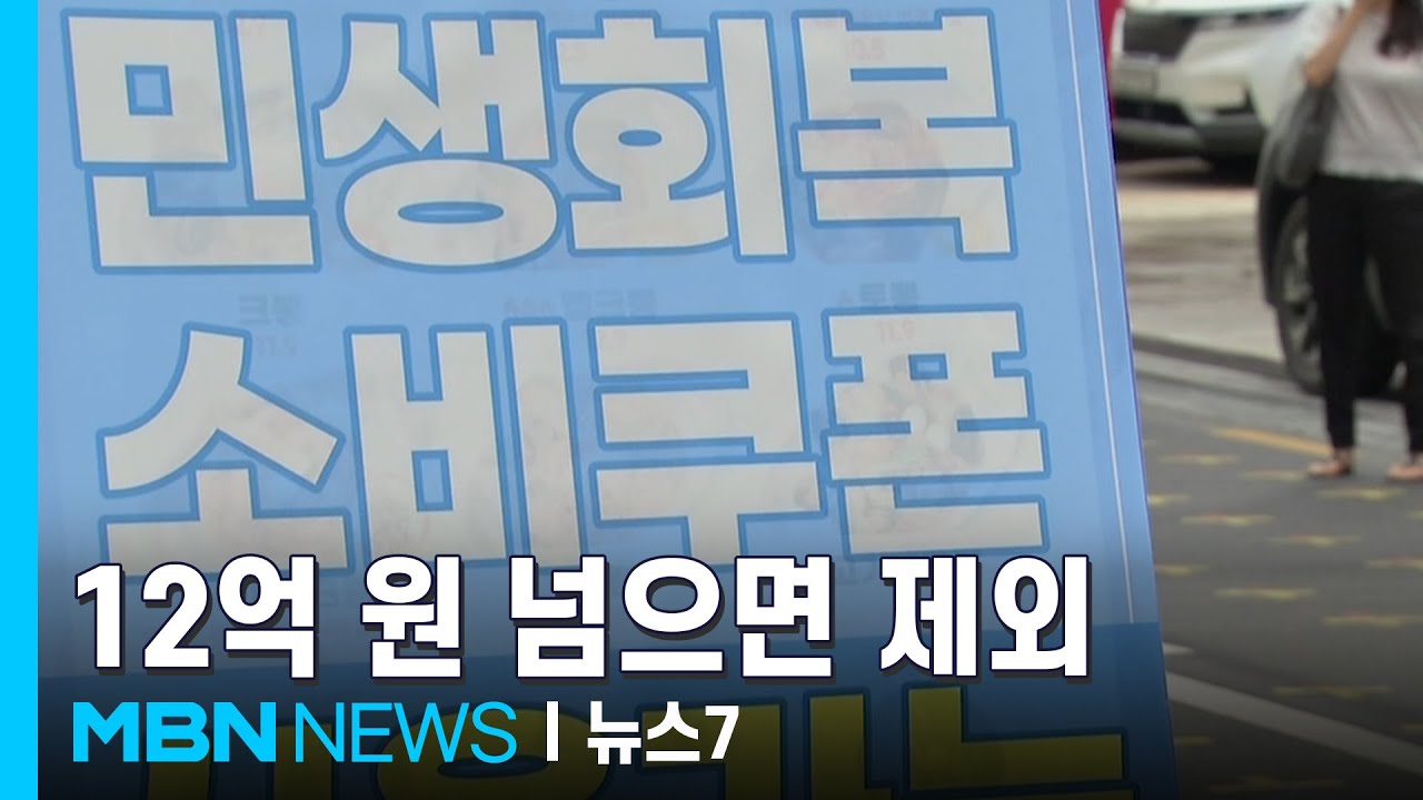 22일부터 1인당 10만 원 소비쿠폰 “재산 12억 넘으면 제외” [MBN 뉴스7]