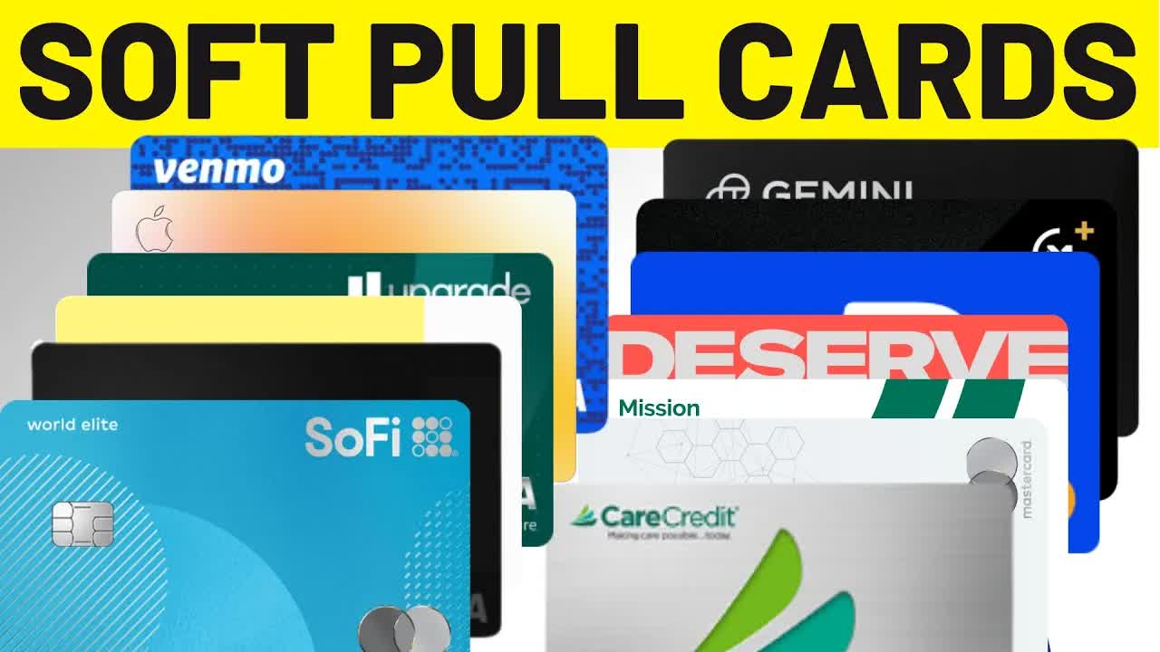 13 soft pull fintech credit cards + pre-approval master list