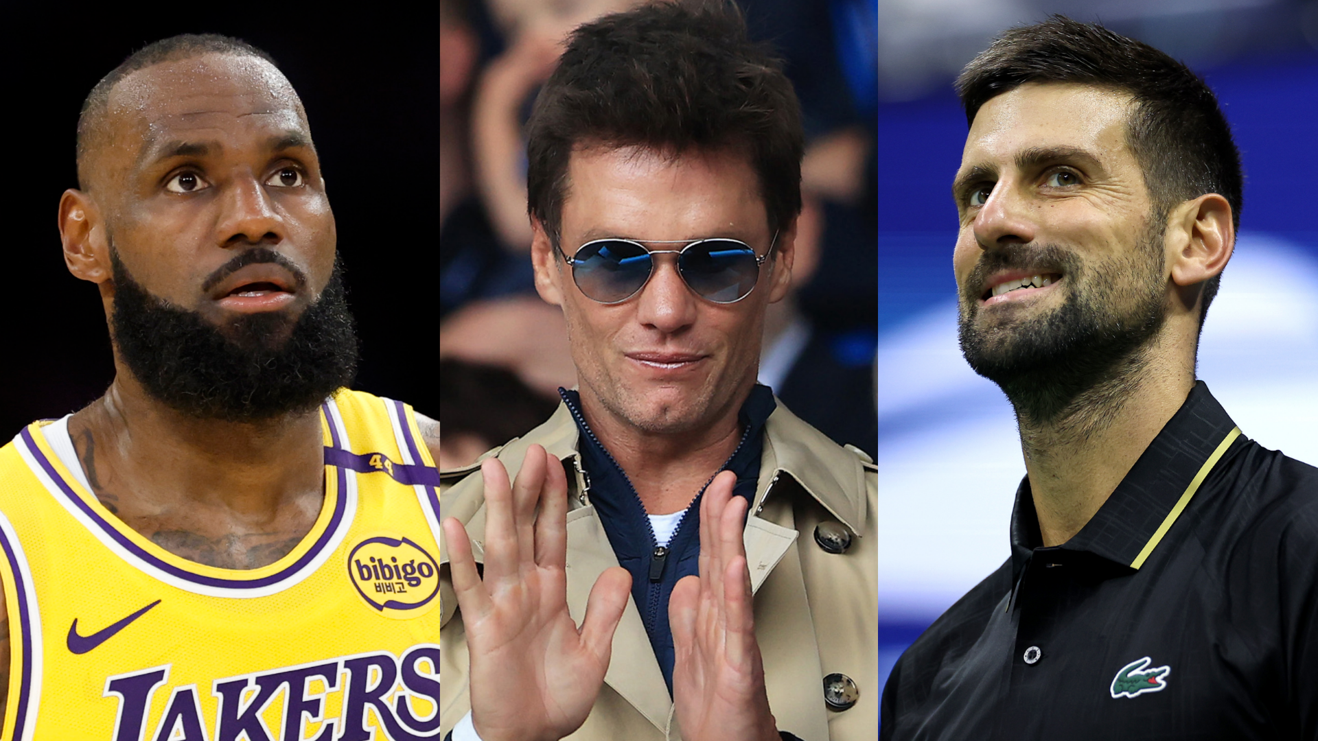 NFL icon Tom Brady the trendsetter? LeBron James & Novak Djokovic ...