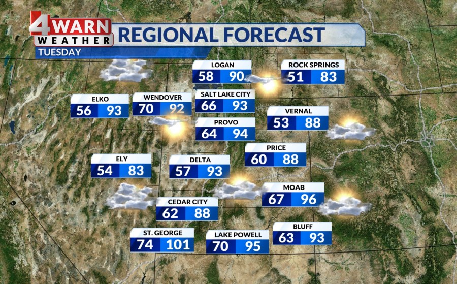 Active weather to impact southern UT before expanding north later this week