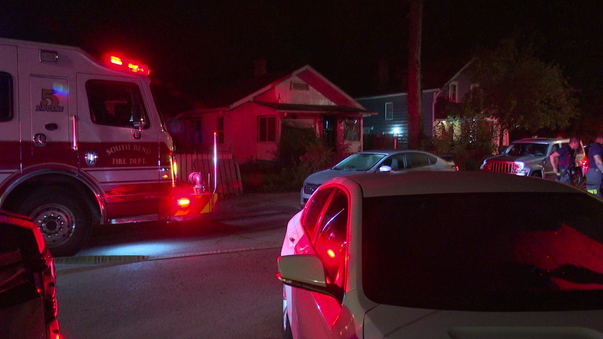 Man taken to hospital after South Bend house fire
