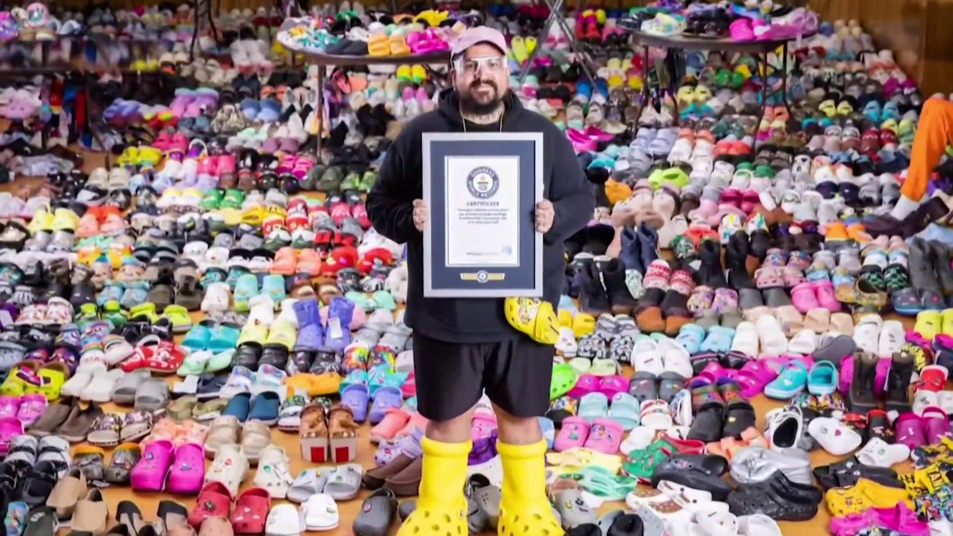 Man Sets Guinness World Record for Largest Crocs Collection