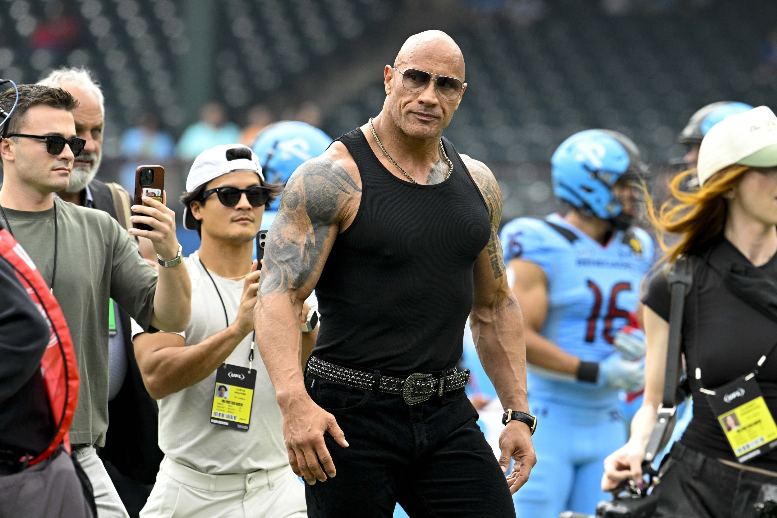 The Rock has lost so much weight and muscle