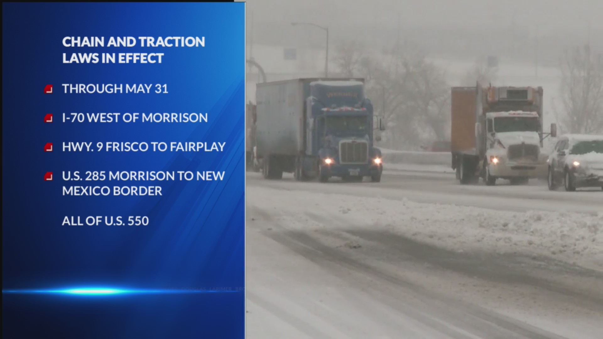 Chain and traction laws in effect