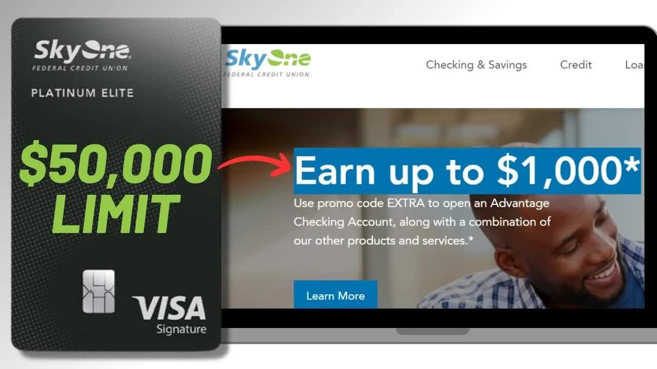 $50,000 METAL credit card & $1,000 account bonus! SkyOne Credit Union