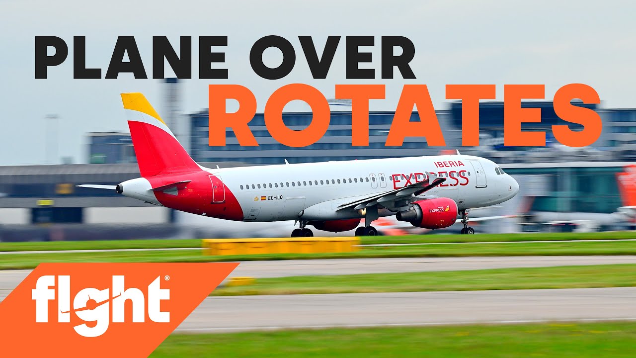 Pilot Pulls Up Aggressively During Take-Off
