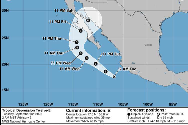 Texas could see weekend downpours from the tropical Pacific not the ...