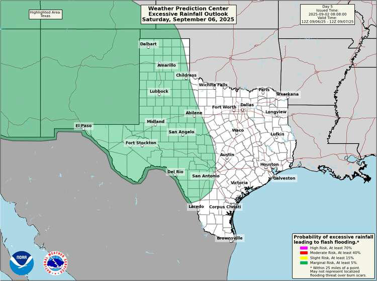 Texas could see weekend downpours from the tropical Pacific not the ...