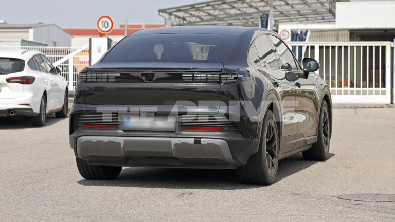 Spied 2026 Porsche Cayenne Coupe EV Looks a Lot Like a Tesla Model Y