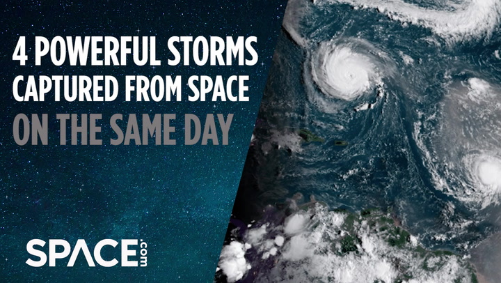 4 Powerful Storms Captured from Space on Same Day