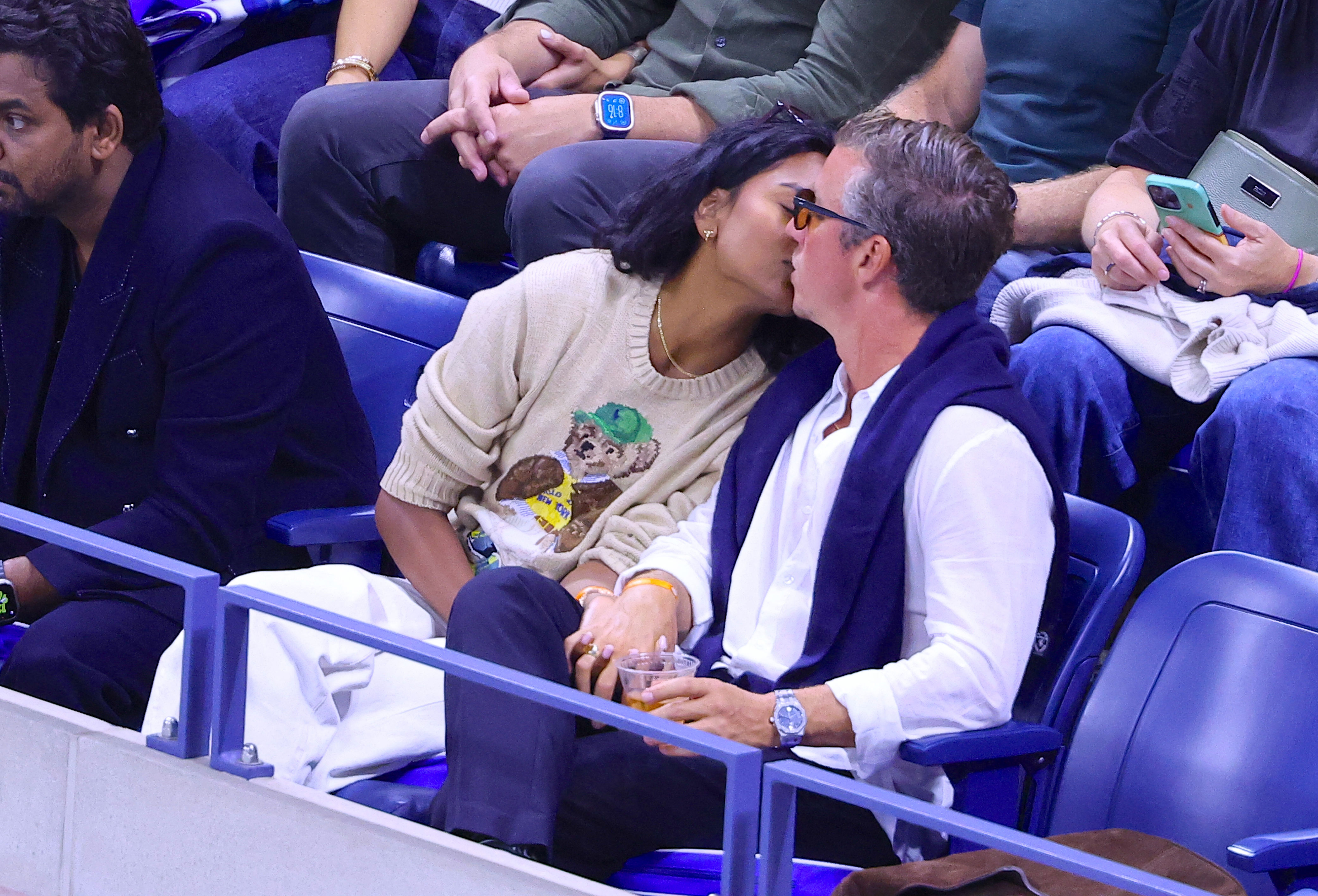 ‘Bridgerton’ actress Simone Ashley kisses businessman Tim Sykes at US Open after sparking Joshua ...