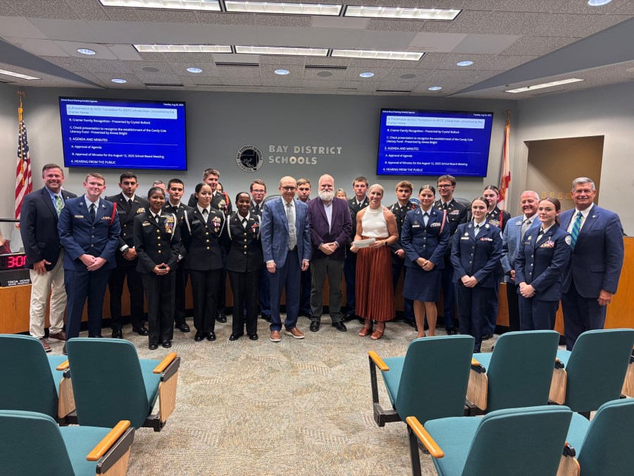 Cramer family donates $80K for Bay County JROTC scholarships