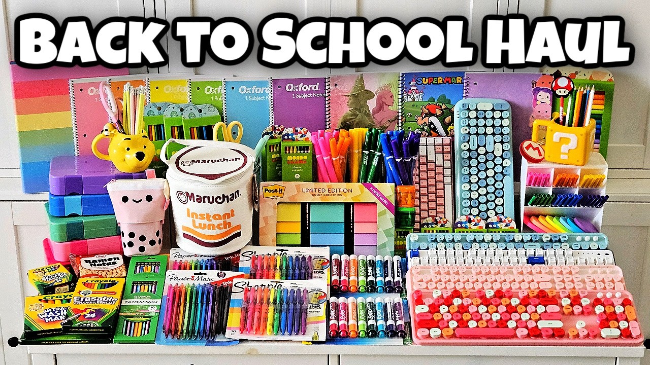 Back to school 2025: Supplies haul and surprises
