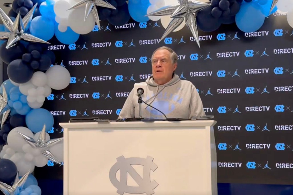 Bill Belichick caps off ugly UNC debut with awkward balloon-filled ...