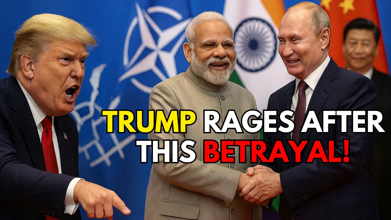 Modi & Putin's Handshake Sparks Trump Fury at China Summit