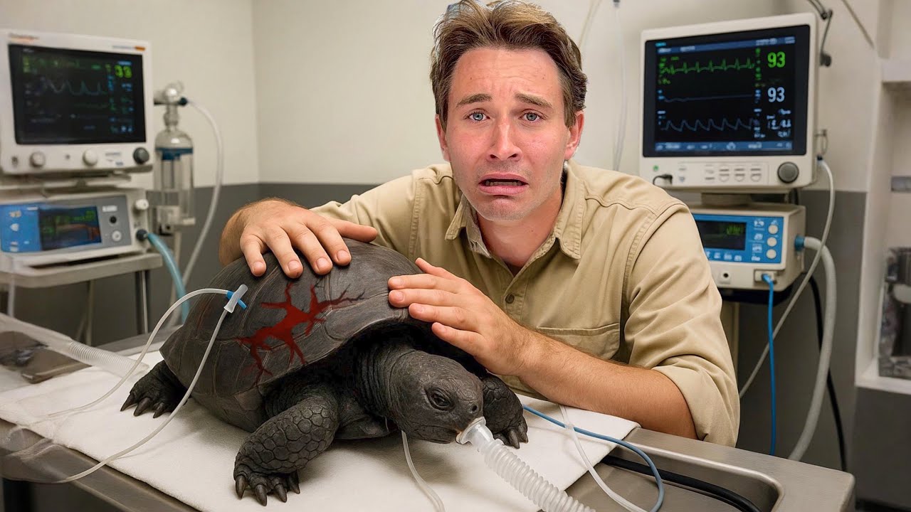 I rushed my tortoise to the vet 😢