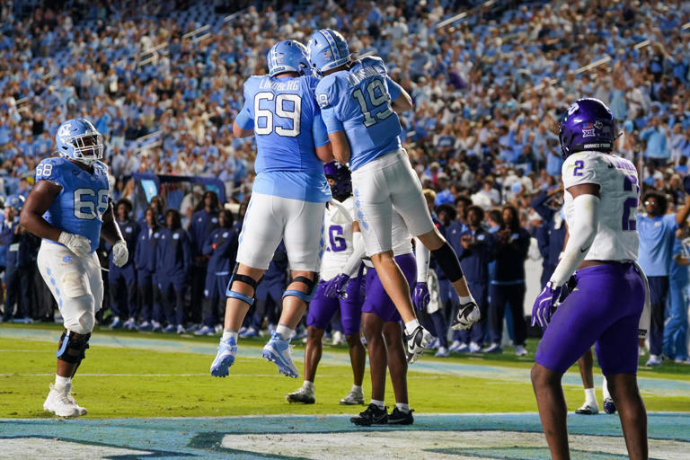 UNC quarterback Max Johnson calls touchdown pass with brother Jake a ...