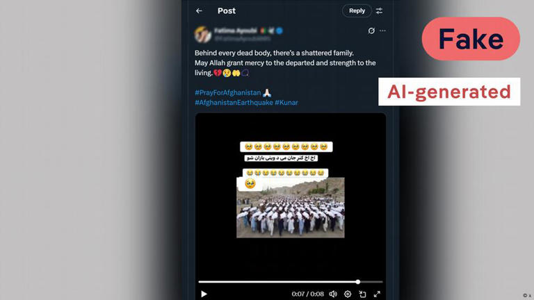 Fact check: AI fakes circulating after quake in Afghanistan
