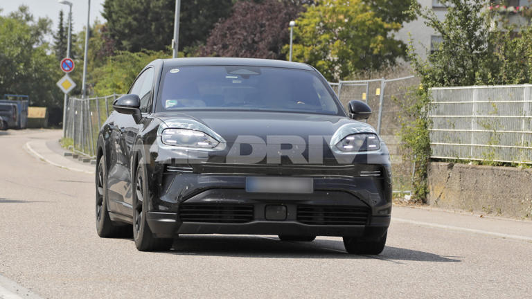 Spied 2026 Porsche Cayenne Coupe EV Looks a Lot Like a Tesla Model Y