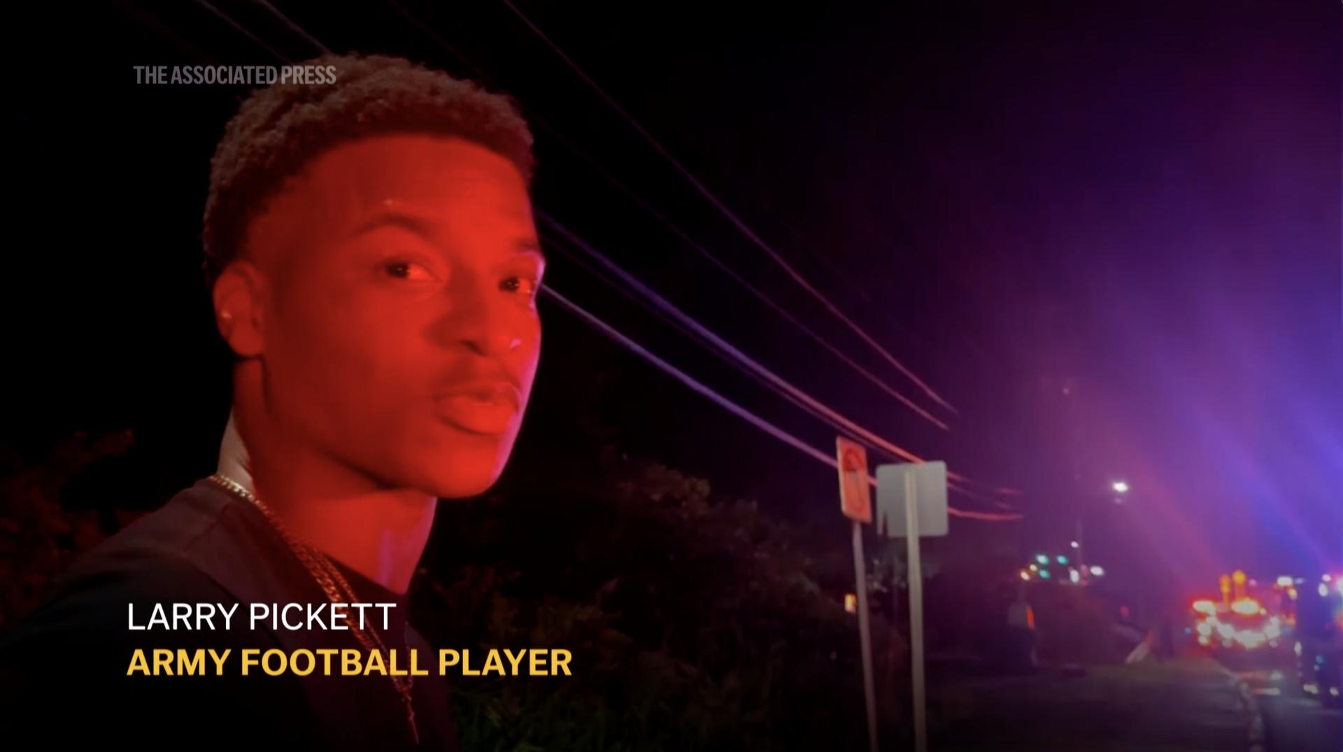 Larry Pickett Jr., army football player, and his father save a man from ...