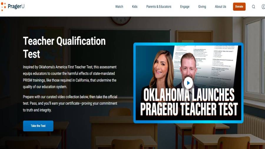 ‘Woke’ test for new Oklahoma teachers impossible to fail