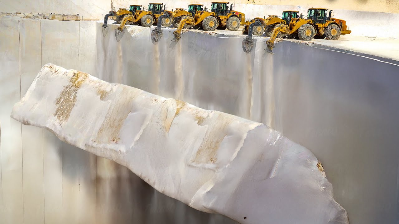 Innovative techniques for extracting large marble blocks from quarries