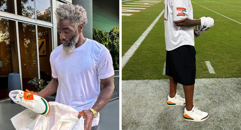 SoleFly's Air Jordan 3 Collab Reps the Colors of the Miami Hurricanes