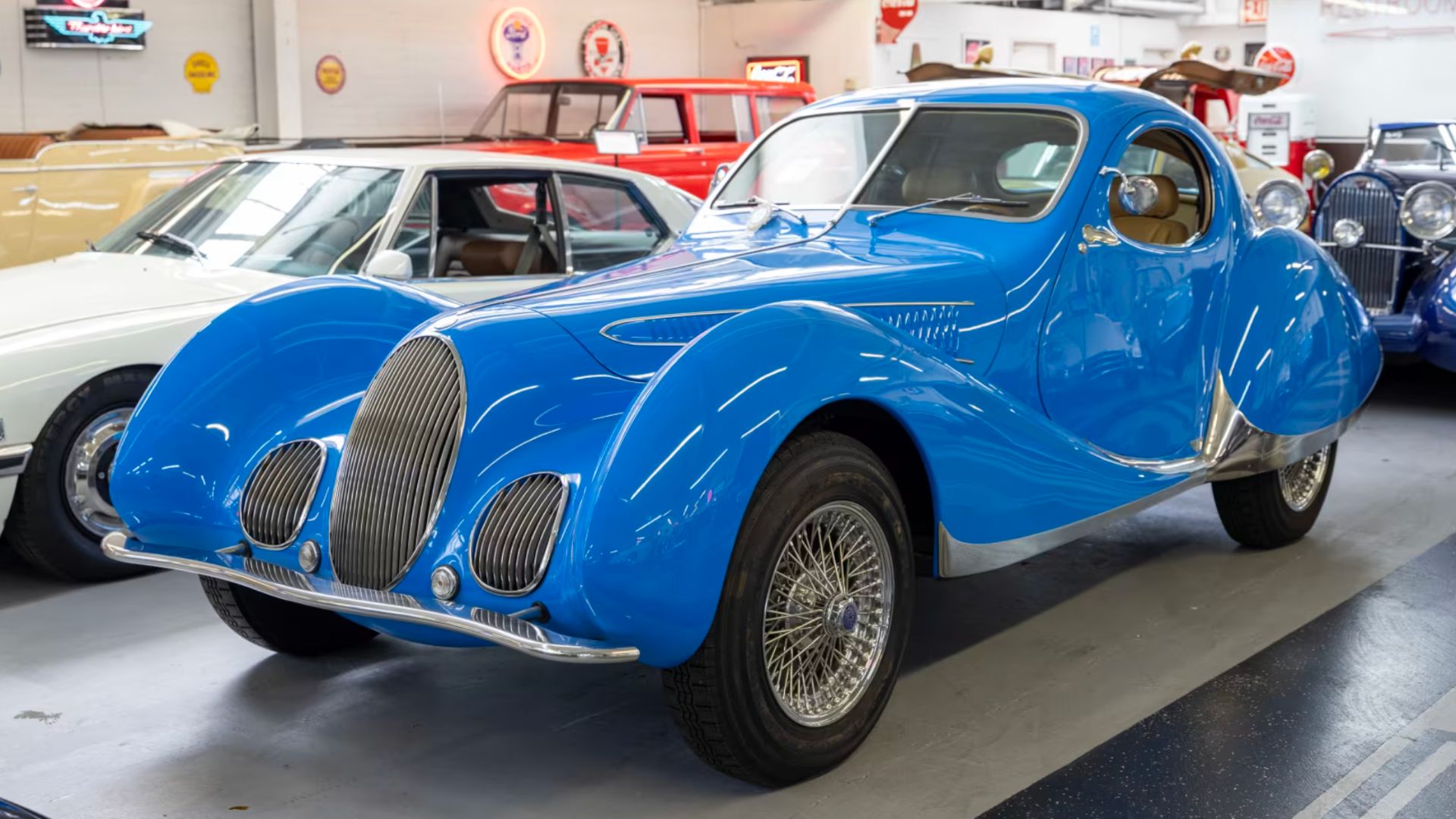 Reimagined Elegance: 1938 Talbo Teardrop Replica Crosses the Block at ...