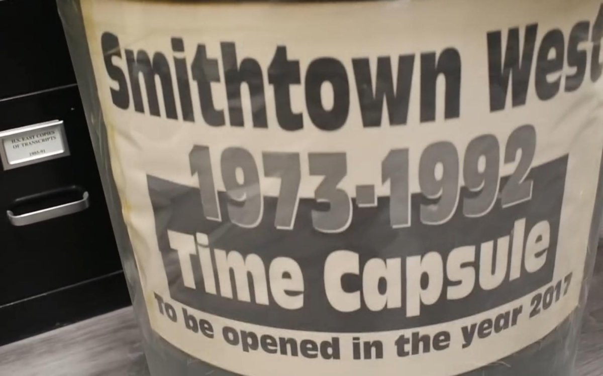 Watch: Custodians find long-lost time capsule at New York school