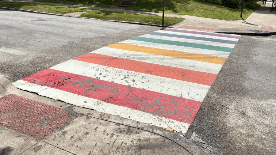 Rainbow crosswalk near Ohio State restored after vandalism incident
