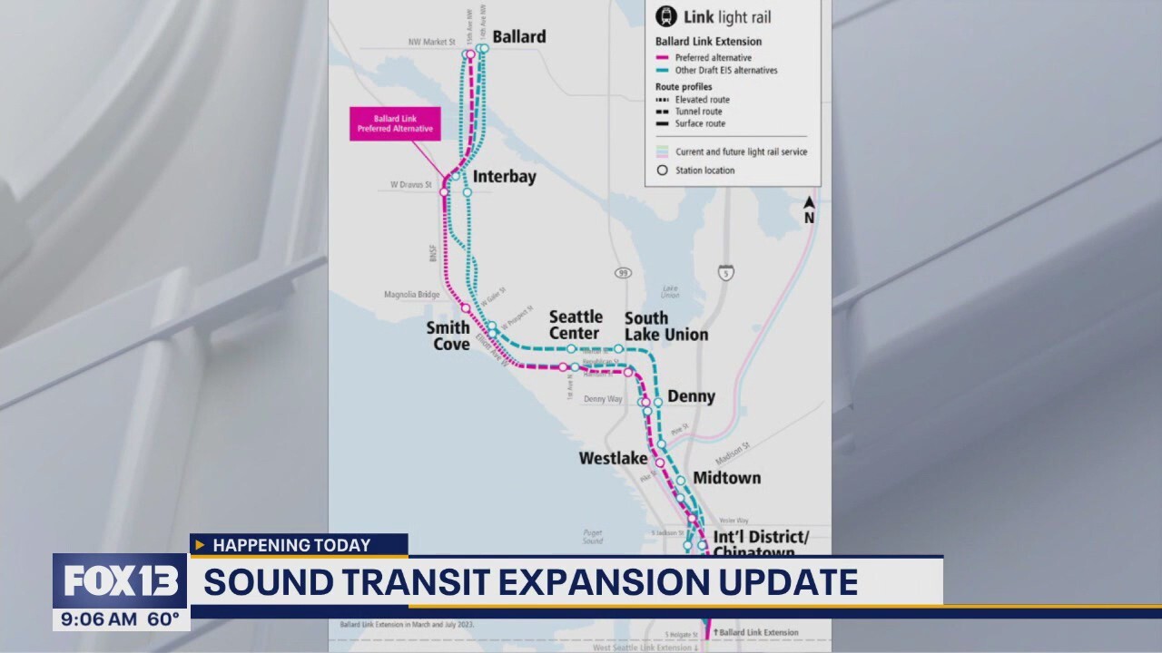Sound Transit expansion update in Seattle