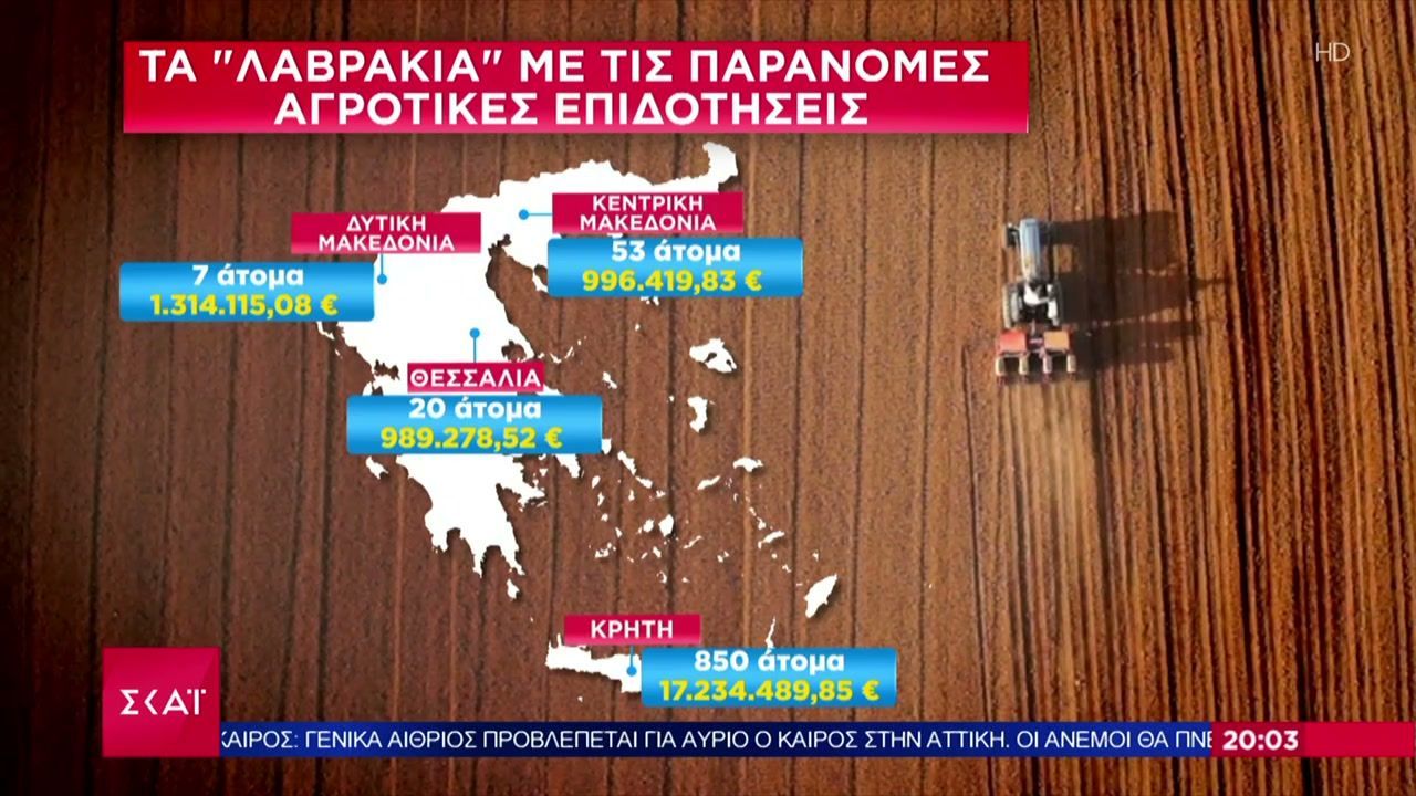 ΟΠΕΚΕΠΕ: Ο χάρτης των 1.046 «αμαρτωλών» ΑΦΜ που πήραν 22,7 εκατ ...