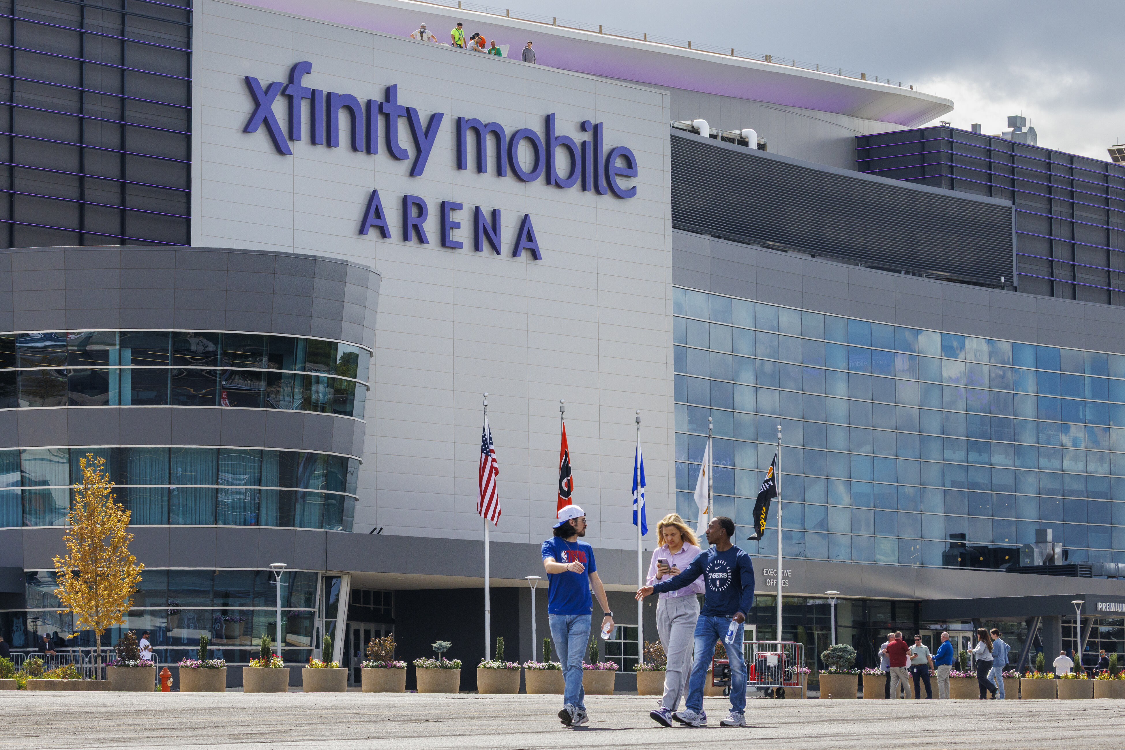 Xfinity Mobile Arena signage officially unveiled outside former Wells ...