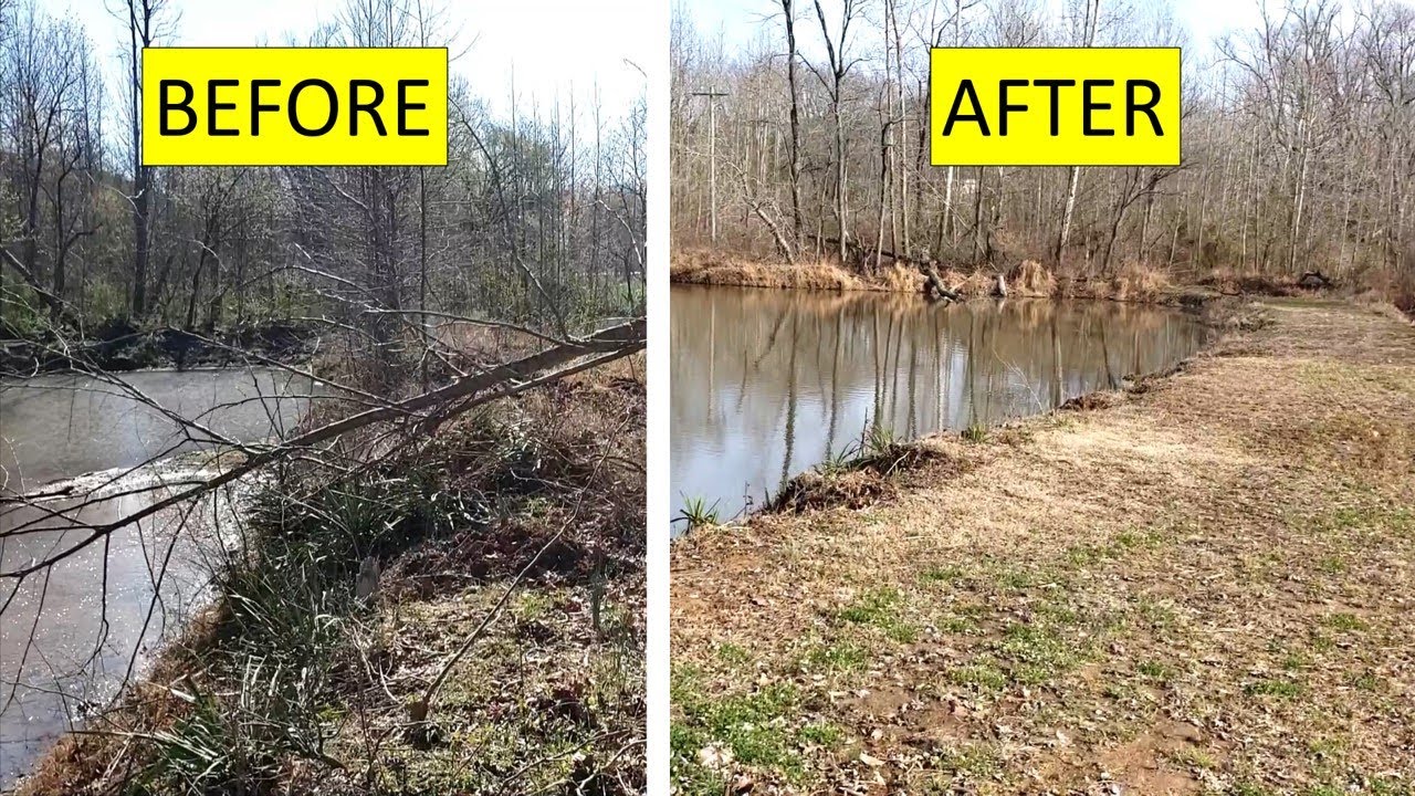 When the Pond Dam Needed Repairs — Before & After at Our Picker’s Paradise